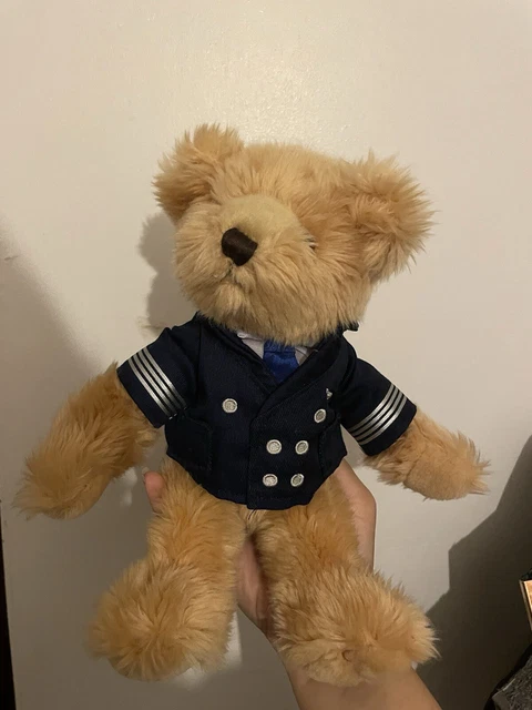 THOMSON AIRWAYS 8& Pilot Captain Teddy Bear Soft Toy Airlines Plush ...
