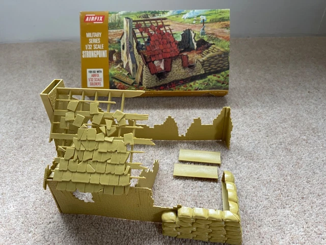 VINTAGE AIRFIX MILITARY Series "Strongpoint" 1/32 Scale Model Kit £12. ...