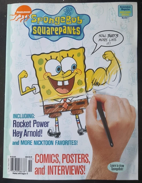 2001 NICKELODEON SPONGEBOB Squarepants Magazine + Poster (Nicktoons ...