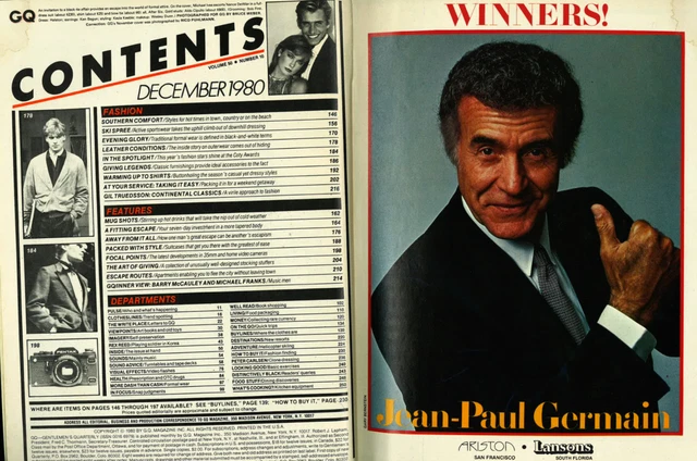 GQ-DECEMBER 1980-MICHAEL SCHOEFFLING-MICHAEL Ives-Renauld White-Memphis ...