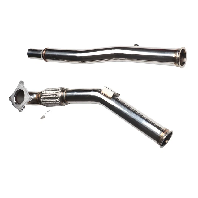 STAINLESS 304 EXHAUST Manifold Downpipe 1D Radius Tight Mandrel Bends ...