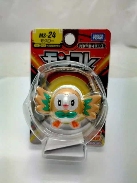 TAKARA TOMY POKEMON Monster Collection Moncolle MS-24 Rowlet Action ...