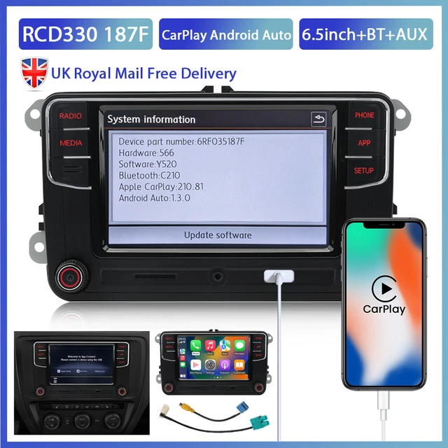 FOR VW GOLF Jetta Polo NONAME RCD330 187F Carplay Android Auto Car ...