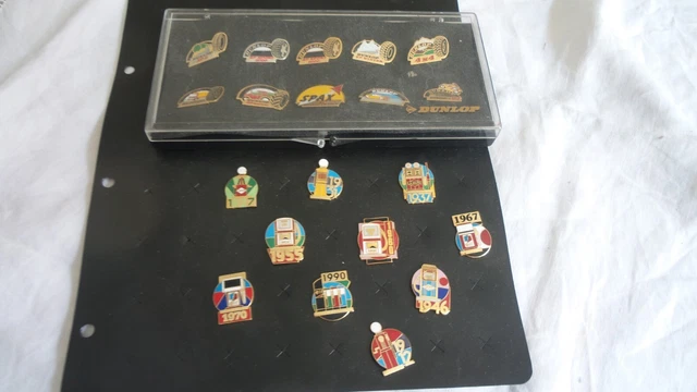 LOT DE 10 pin's pompes a essence + boite neuve dunlop bon état EUR 15,00 - PicClick FR