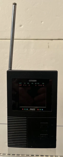 CITIZEN P822 MINI Portable Colour TV Television - Can Attach External ...