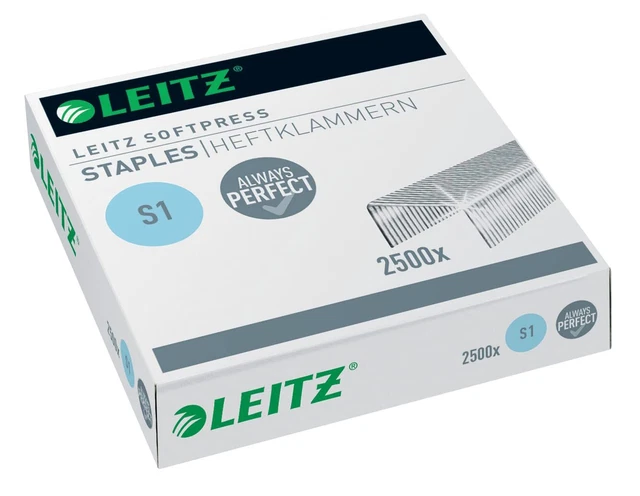 LEITZ SOFTPRESS S1 54970000 Staples Galvanised Box of 2500 Staples EUR ...