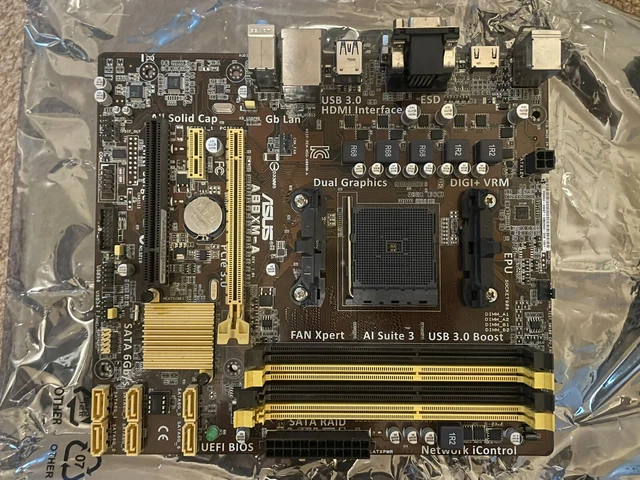 ASUS A88XM-A MATX Motherboard Mobo AMD Socket FM2+ DDR3 £35.00 ...