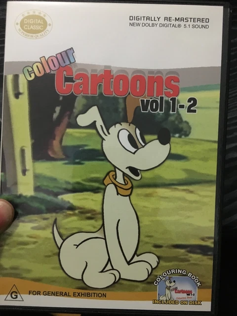 COLOUR CARTOONS VOLUME 1-2 region 4 DVD (classic cartoons / animation ...
