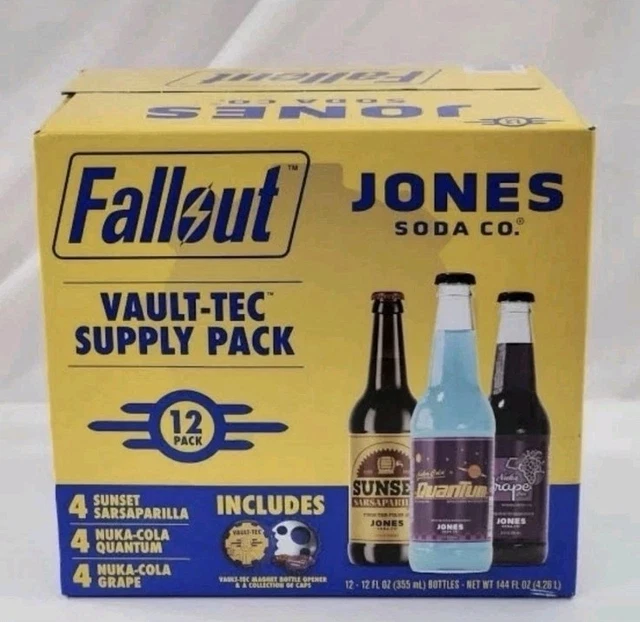 FALLOUT X JONES Soda Co - Vault-Tec Supply Pack, 12 fl oz, 12-pack ...