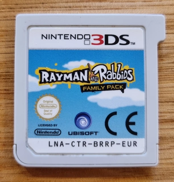 RAYMAN AND RABBIDS family pack GC Nintendo 3DS AUSPAL cartridge only ...