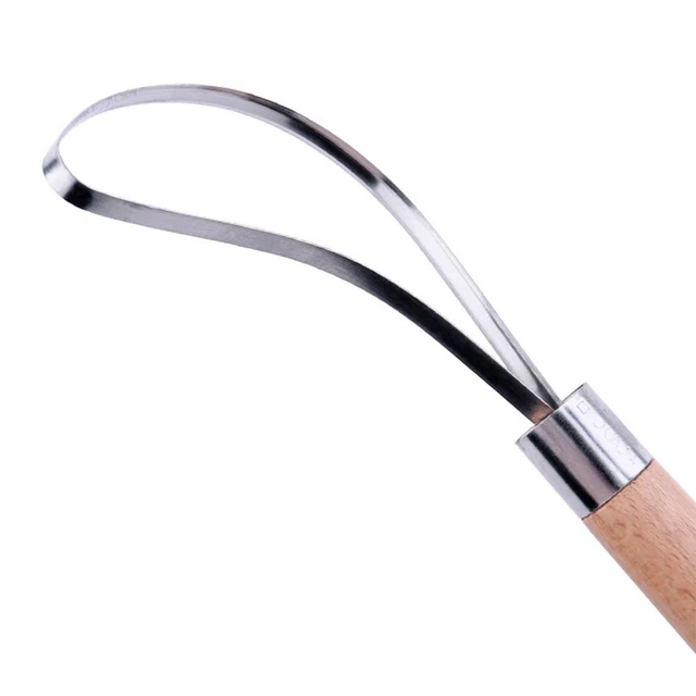 ARTISTIC STAINLESS STEEL Clay Sculpture Scraper with Elbow Large Handle ...