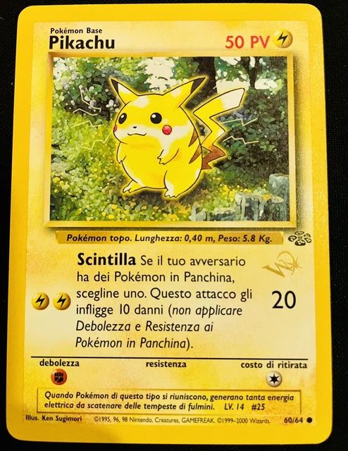 CARTE POKEMON - Pikachu Wizard Stamp - Jungle 60/64 - Near Mint Ita ...
