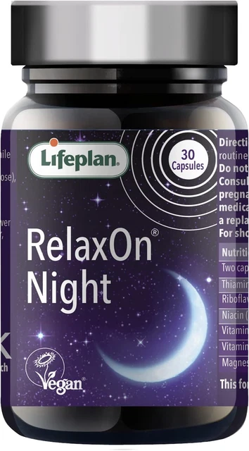 RELAXON® NIGHT WITH B Vitamins (B1, B2, B3, B6 and B12), Magnesium ...