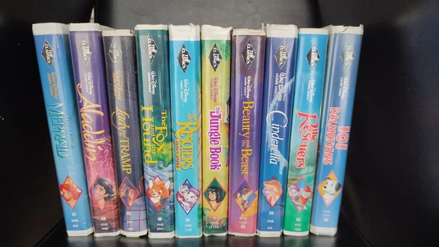 &RARE COLLECTION: 10 Walt Disney VHS Tapes - Black Diamond Edition ...