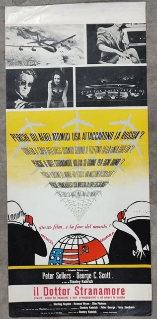 LOCANDINA IL DOTTOR Stranamore Peter Sellers George.c Scott 57 X 33 Cm ...