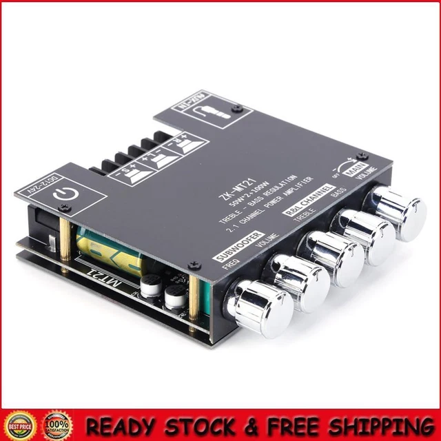 ZK-MT21 SUBWOOFER DIGITAL Power Amplifier Board 2.1 Channel Stereo Amp Module EUR 12,53 ...
