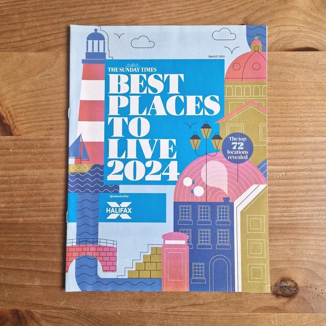 THE SUNDAY TIMES Best Places To Live 2024 Magazine March17th Excellent ...