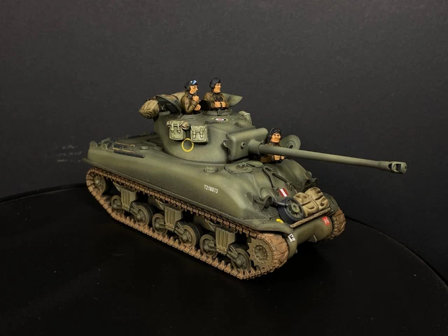 BRITISH M4A1 76MM SHERMAN TANK 1/56 RUBICON MODELS PAINTED BOLT ACTION ...