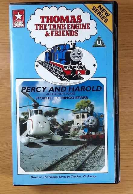THOMAS THE TANK Engine & Friends. Percy And Harold. Ringo Starr. VHS ...