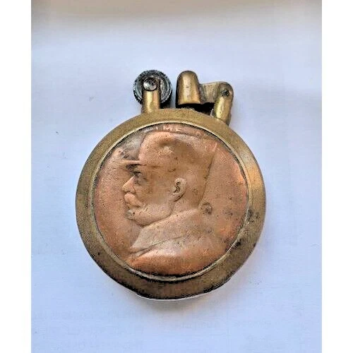 GENUINE WW1 TRENCH Art: French Lighter Field Marshall Foch Glory to the ...