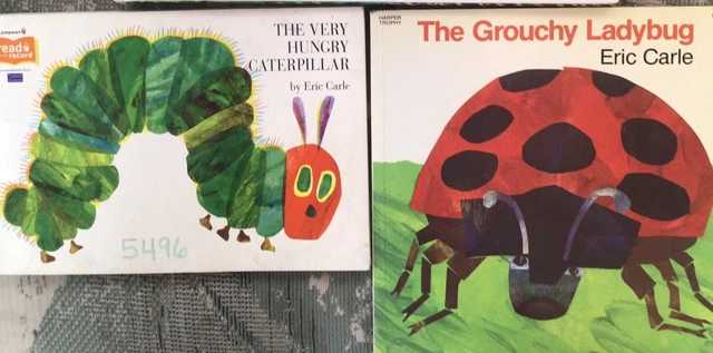 THE GROUCHY LADYBUG BY ERIC CARLE The Very Hungry Caterpillar Lot Of 2 ...