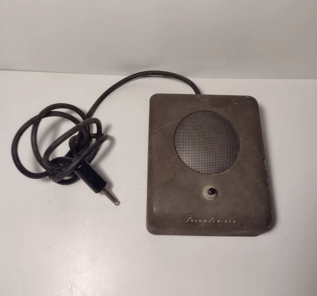 *RARE* VINTAGE SOUND SCRIBER SPEAKER / INTERCOM MICROPHONE!! 1940's $35 ...