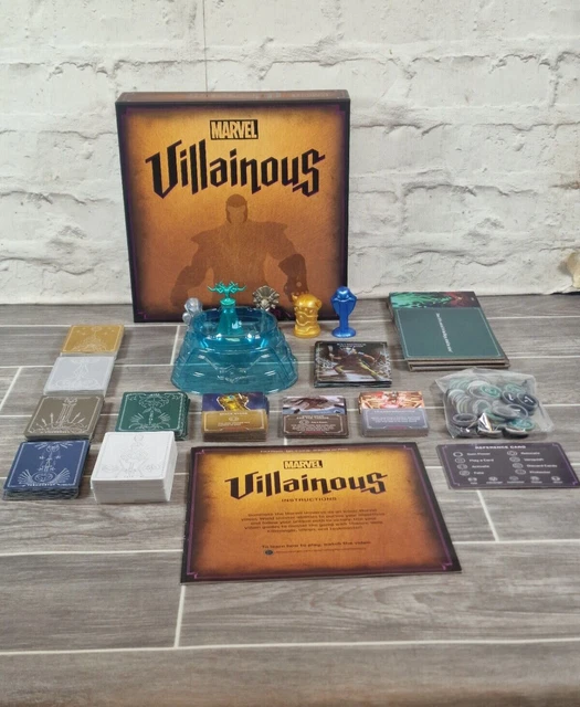MARVEL VILLAINOUS INFINITE Power Board Game Complete Card Game 10 Years ...