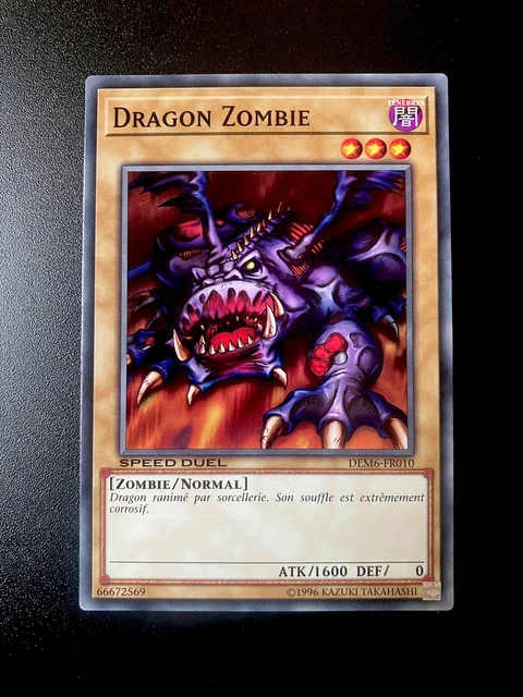 CARTE YU-GI-OH! DRAGON ZOMBIE - DEM6-FR010 - SPEED DUEL - MINT EUR 1,00 ...