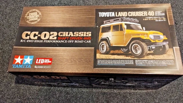 TAMIYA 1/10 CC-02 4WD TOYOTA LAND CRUISER 40 with LEDs - Crawler Kit £ ...