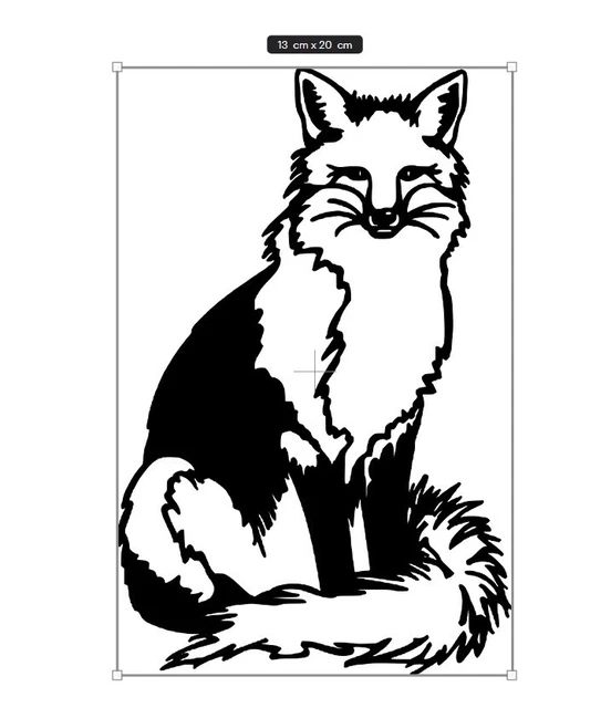 FOX VINYL DECAL Sticker Car/Van/Wall/Caravan/Camper/Laptop/Tablet ...