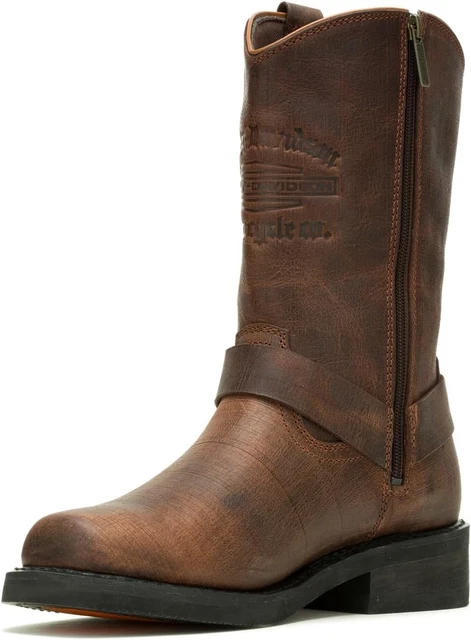 HARLEY-DAVIDSON MEN'S HUSTIN West 11-Inch Black Motorcycle Boots ...