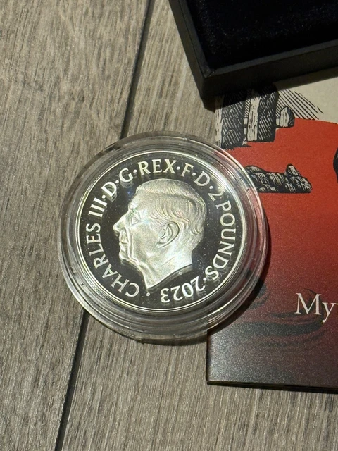 2023 MYTHS AND Legends Merlin 1 Oz Silver Proof Coin with Box and COA £ ...