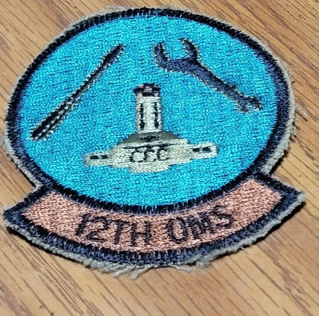US AIR FORCE 12th Organizational Maintenance Squadron (OMS) patch brodé ...