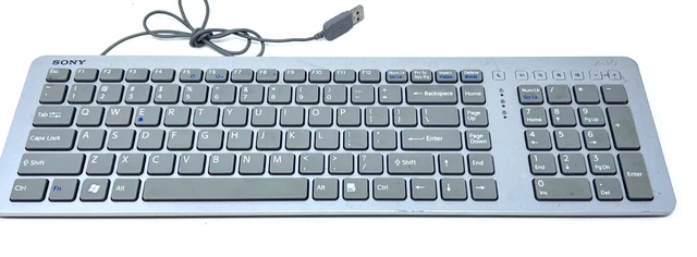 SONY VAIO KEYBOARD Model VGP-UKB3US Silver USB Keyboard Desktop $46.97 ...