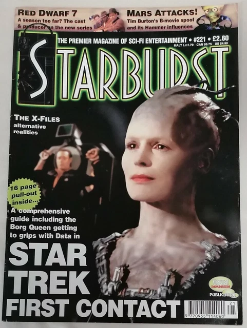 MAGAZINE - STARBURST Sci-Fi Magazine #221 Star Trek First Contact Cover ...