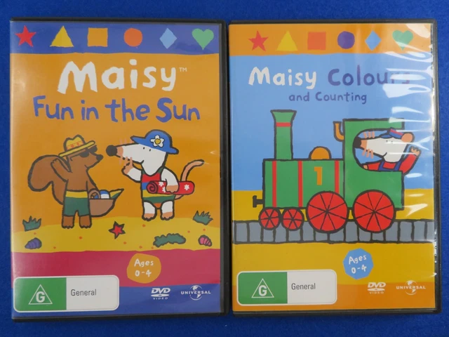 MAISY COLOURS AND Counting And Maisy Fun In The Sun Set - DVD - Region ...