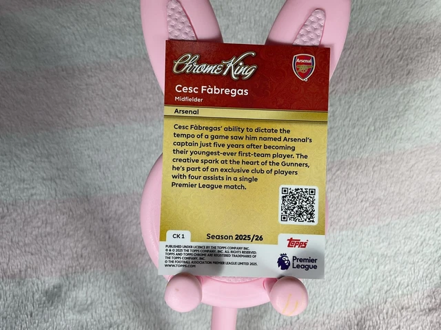TOPPS PREMIER LEAGUE 2025/26 Arsenal Cesc Fabregas Chrome Kings £3.29 ...