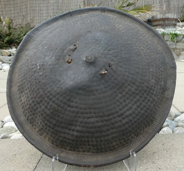 VINTAGE AFRICAN ETHIOPIAN Hide Shield Tribal Art Wall Hanging late 19 ...