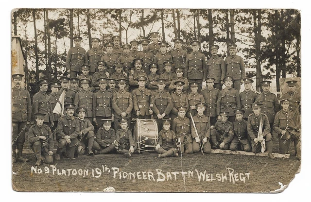 WW1 PHOTO 19TH Glamorgan Pioneers Bn Welsh Regiment soldiers, 38th ...