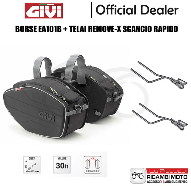 TR6407 + EA101B BORSE MORBIDE LATERALI + TELAI GIVI TRIUMPH Bonneville T120 2019 EUR 210,92 ...