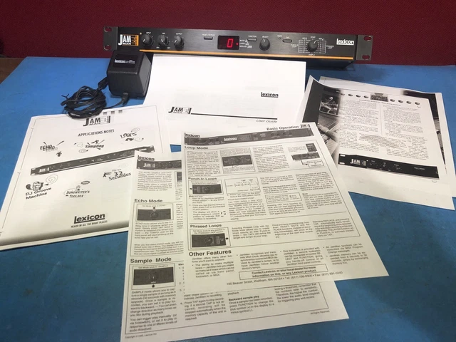 LEXICON JAMMAN RACK-MOUNT Looper Delay Effects Unit 32 sec MIDI Phil ...