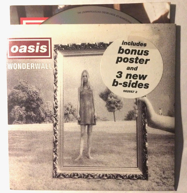 OASIS RARE AUSTRALIAN Wonderwall Card CD Single with limited Poster $25 ...