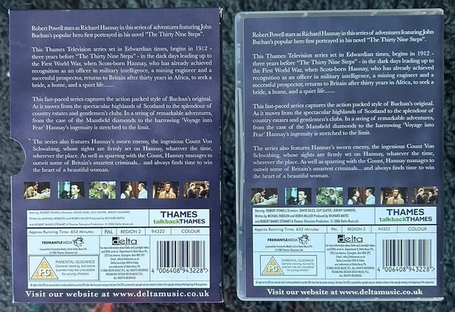 HANNAY THE COMPLETE Series 4 Disc Boxset DVD Reg 2 Robert Powell ...