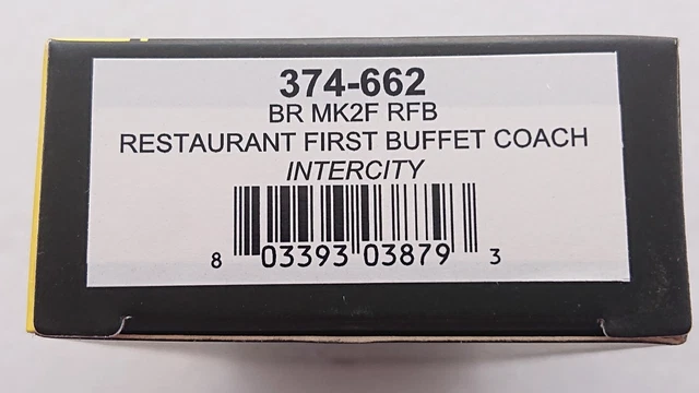GRAHAM FARISH 374-662 BR Mk2F RFB Restaurant 1st Buffet Coach InterCity ...