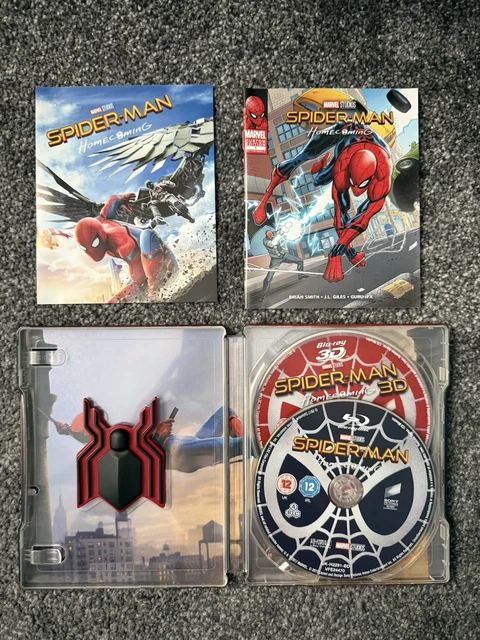 SPIDER-MAN HOMECOMING STEELBOOK 3d/2d Blu Ray £8.63 - PicClick UK