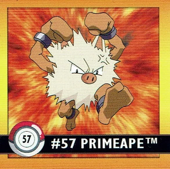 POKEMON SÉRIE 1 Sticker Original 1999 Numéro 57 Primeape EUR 1,00 ...