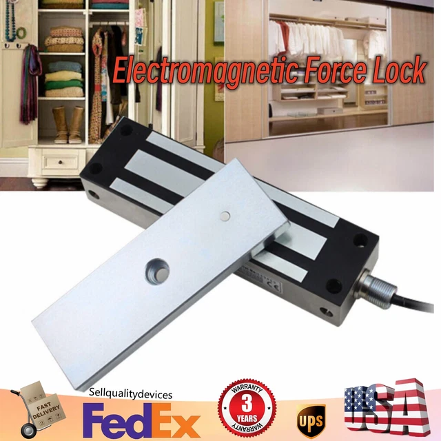 MAGNETIC GATE LOCK Electric Force Lock Latch Door Lock Waterproof 500KG ...