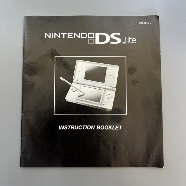 NINTENDO DS LITE Console - Manual Only/Instruction Booklet £1.99 ...