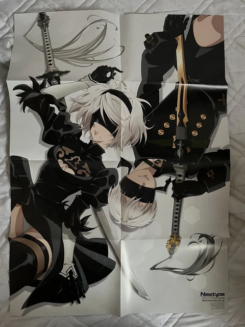 NIER:AUTOMATA 2B 9S & Sasaki and Miyano reversible art poster girl boy ...