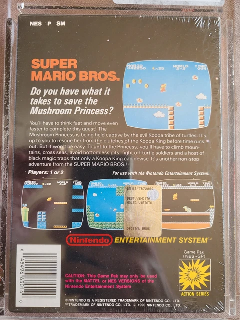 SUPER MARIO BROS Nes ScelléUkg 85 EUR 12.000,00 - PicClick FR